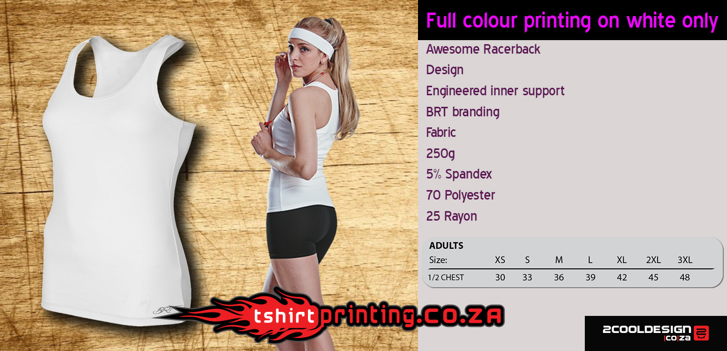 Racer back girls vest printing service - T-shirt Printing Solutions